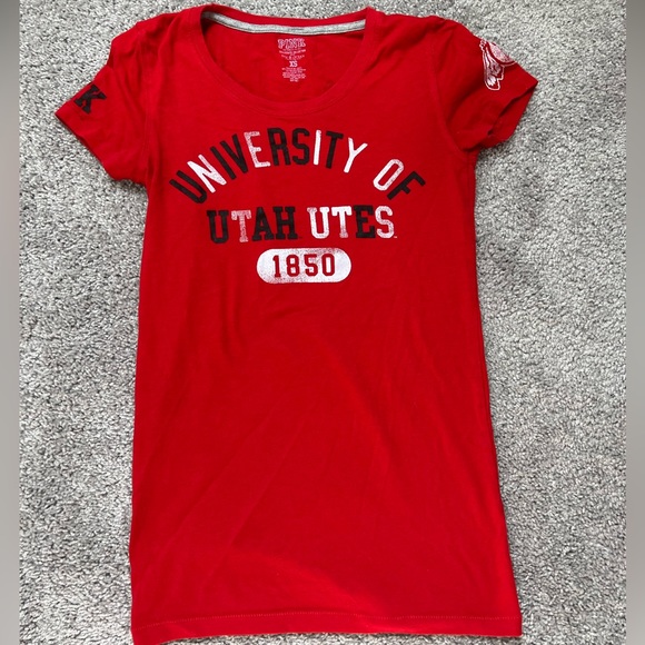 PINK Victoria's Secret | Tops | University Of Utah Shirt | Poshmark
